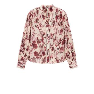 Guess Femme, Blouses et Chemises, Multicolore, Taille: 36 FR New Josette Patterned Shirt