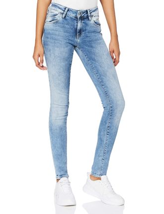 Mavi Damen Skinny Skinny Jeans Adriana 10728, Gr. W26/L34, Blau (Light Indigo Glam 23736)