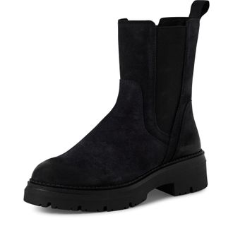 Marco Tozzi Marco Tozzi Damen Chelsea Boots aus Leder mit Rei&szlig;verschluss, Blau (Navy), 38 EU