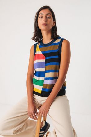 SKFK Damen vegan Top Naiara Mehrfarbig