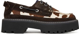 Tommy Jeans Halbschuhe Tommy Jeans Archive 01 Calf Hair EN0EN03004 Braun