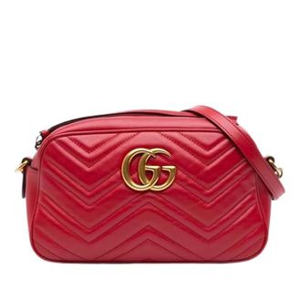 Gucci Pre-owned Sac bandouli&egrave;re matelass&eacute; - Femme - Pre-owned - Rouge - Taille: ONE Size