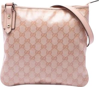 Gucci Pre-owned Canvas Crossbody Bag - - Pre-owned - Damen - Rosa - ONE SIZE