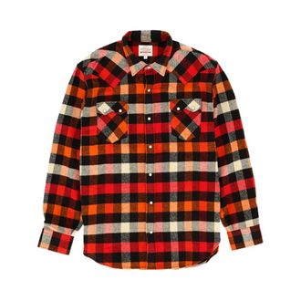 Fortela Homme, Chemises, Multicolore, Taille: XL Chemise &agrave; Carreaux Josh &agrave; Fermeture Boutonn&eacute;e