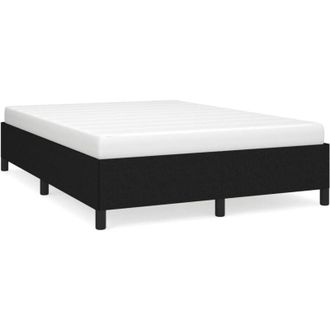 vidaXL Bettgestell ohne Matratze Schwarz 140x190 cm Stoff Vidaxl