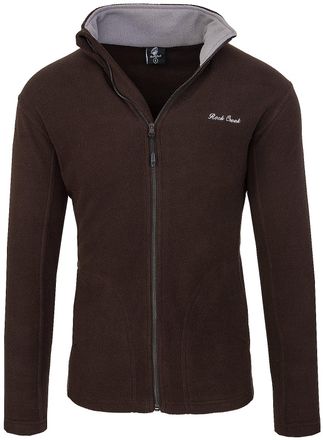 Rock Creek Herren Fleecejacke Sweatjacke Herrenjacke &Uuml;bergangsjacke H-139 [Brown 4XL]