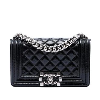 Chanel Sac bandouli&egrave;re Boy Flap Pre-owned - Femme - Pre-owned - Noir - Taille: ONE Size