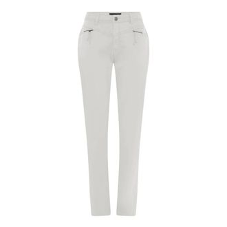 C.Ro Wei&szlig;e Hose mit vorderem Knopf und Rei&szlig;verschlussdetails - - Jeans - Damen - Wei&szlig; - S