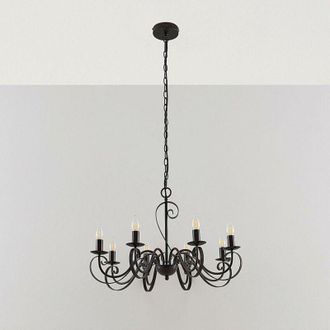 Lucande Lucande - Kronleuchter Caleb aus Metall für Flur & Treppenhaus von