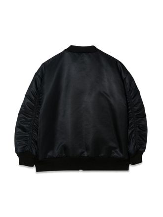Versace Donatella Embroidery Bomber Jacket - Black