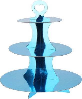 Generic Etagere Pappe, 3-lagig, Blau