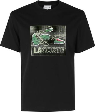 Lacoste Homme, Tops, Noir, Taille: L T-shirt Imprim&eacute; en Coton