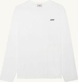 Autry UNISEX LANGÄRMLIGES T-SHIRT MIT GESTICKTEM AUTRY-LOGO