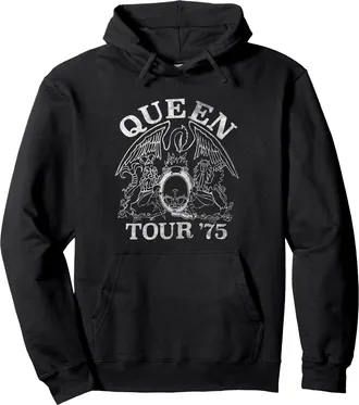 Queen Offizielles Tour 75 Wappen Logo Pullover Hoodie