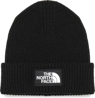 The North Face Schwarze Strick Logo Beanie M&uuml;tze - - Accessories - unisex - Schwarzk - ONE SIZE