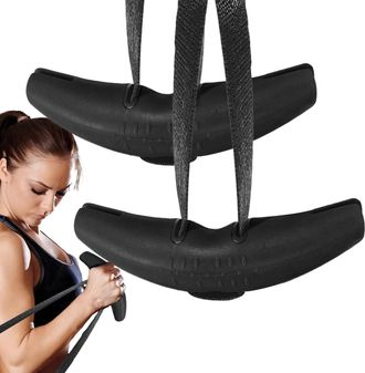 Generico Griffe f&uuml;r Klimmz&uuml;ge, Kabelgriffe f&uuml;r das Fitnessstudio zu Hause, Paar Zubeh&ouml;r mit rutschfestem Griff und verstellbarem Gummiband f&uuml;r K&ouml;rpertraining: 