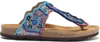 Maliparmi Maliparmi, Femme, Chaussures, Bleu, Taille: 39 EU Sunset Paisley Infrabijoux
