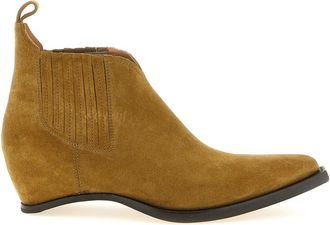 Maison Margiela Homme, Chaussures, Brun, Taille: 45 EU Bottines Chelsea Western Sans Talon