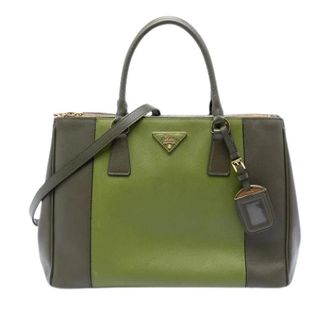 Prada Pre-owned Saffiano Lux Galleria - - Pre-owned - Damen - Gr&uuml;n - ONE SIZE