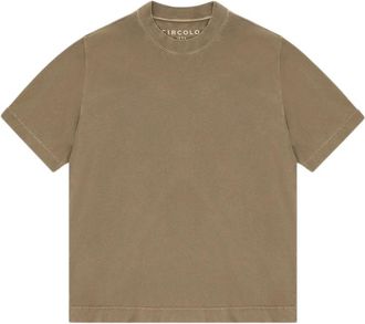 Circolo 1901 Homme, Tops, Vert, Taille: S T-shirt Jersey High Neck