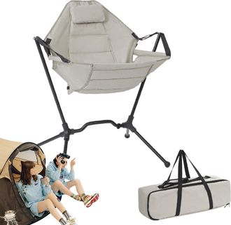 Generico Zum Camping, Schaukelst&uuml;hle f&uuml;r H&auml;ngematten, Klappstuhl und Campingstuhl, tragbar und verstellbar, f&uuml;r Terrasse, Wohnzimmer, Outdoor, Picknick