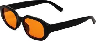 Generic Lunettes De Soleil R&eacute;tro Carr&eacute;es &Agrave; Petite Monture, UV400, Vacances, Plage, Sports, Hommes Et Femmes(Orange)
