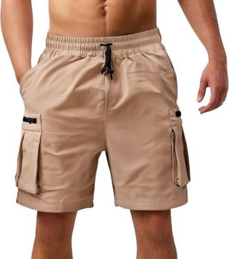 Generic Short cargo pour homme - Short de sport extensible - Pantalon chino pour homme - Pantalon cargo de d&eacute;tente - Pantalon de marche - Pantalon de surv&ecirc;tem