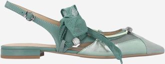 Pinko Pinko, Femme, Chaussures, Vert, Taille: 40 EU Gianira 30 Ballerines Slingback &agrave; Lacets