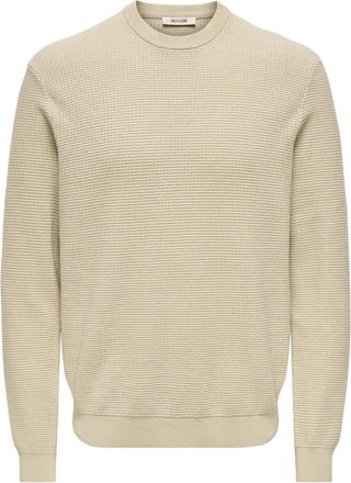 Only & Sons Pullover ONLY & SONS ONSDAVE REG LS CREW NECK KNIT NOOS MAGLIONCINO