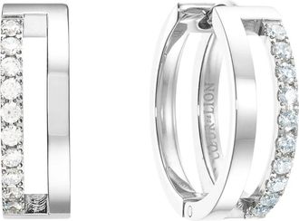 Coeur de Lion Ohrringe - Eternal Unity Creolen - Gr. unisize - in Wei&szlig; - f&uuml;r Damen