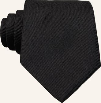 HUGO BOSS Krawatte schwarz