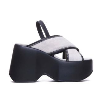 Vic Matié Femme, Chaussures, Multicolore, Taille: 40 EU Sandales Blanches à Bride Croisée