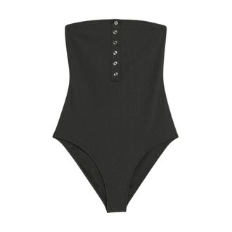 Toteme Gerippter tr&auml;gerloser Badeanzug - - Swimwear - Damen - Gr&uuml;n - M