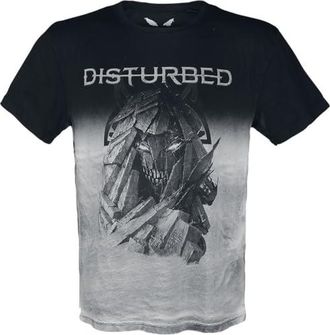 Disturbed Immortalized Homme T-Shirt Manches Courtes Gris XL 100% Coton Regular/Coupe Standard
