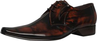 Jeffery West Derby Polierte Lederschuhe, Braun