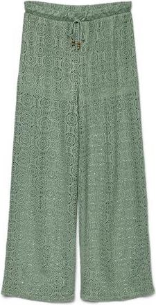 Vero Moda Wide Pants Vmmaya Hw Pantalon Large JRS SPE, Hedge Green, M Femmes