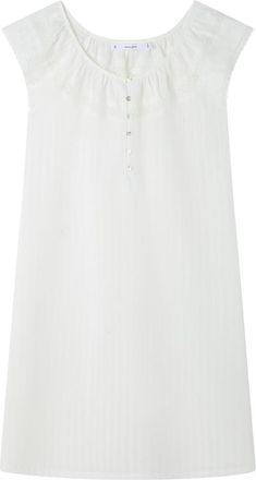 Women'secret Damen Short Nightdress Maternity 2 Nachthemd, weiß, S