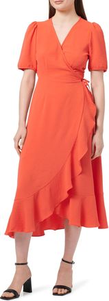 Only Onlmette Ss Wrap Midi Dress WVN