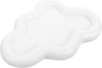 Cabilock Dekoratives Wolkenförmiges Schmucktablett Weiß Schmuck und Schlüsselablage Kleines Organizer Tablett Für Zuhause und Geschäft Ästhetisches Ablagetable