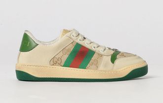 Gucci Screener Sneakers f&uuml;r Jungen mit GG-Monogramm und Lederbesatz