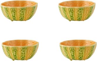 Bordallo Pinheiro Large Bowl - Set 4 - Pumpkin