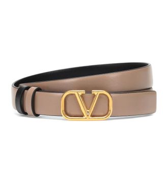 Valentino Garavani Ceinture VLogo Signature 20 réversible en cuir