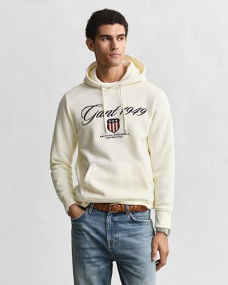 GANT Herren 1949 Graphic Hoodie (XXXL) CREAM