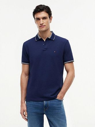 Tommy Hilfiger Polo coupe standard Heritage &agrave; bordure ray&eacute;e
