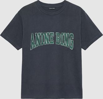 Anine Bing Tee Shirt Shelley Washed Black
