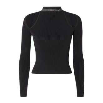 GCDS Bling Stricktop - - Knitwear - Damen - Schwarzk - L