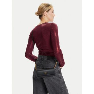 Pinko Handtasche PINKO Love Tiny Brids Wallet C AI 25-26 PCPL 103765 A0F1 Schwarz