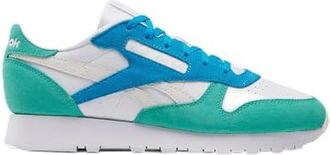 Reebok Baskets Classiques en Cuir pour Femme, Blanc d&eacute;cha&icirc;n&eacute; Vert Gris 1, 38.5 EU