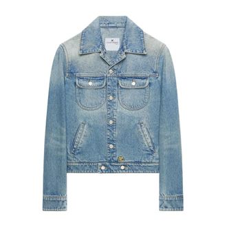 Courr&egrave;ges Denim Trucker Jacket - - Jackets - Herren - Blau - XL