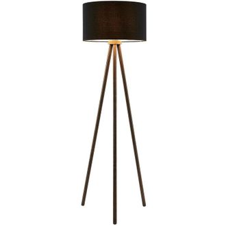 Lindby Stehlampe Majken aus Holz f&uuml;r Wohnzimmer & Esszimmer von Lindby